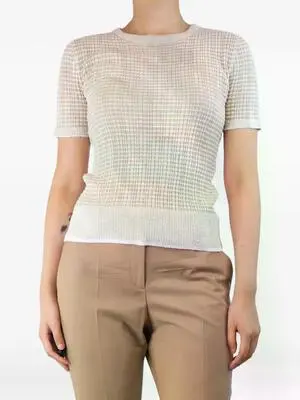 Rag & Bone Striped Rib-knit Top - Neutrals