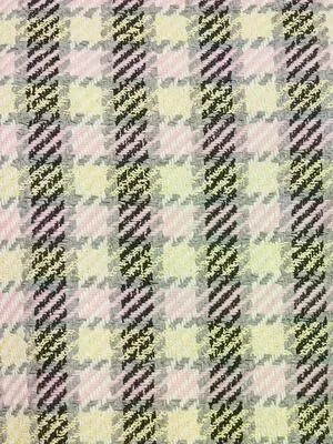 Oscar De La Renta Checked Tweed Sleeveless Top - Yellow