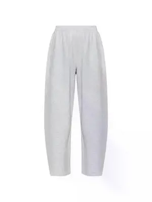 Alexander Wang Logo-embossed Wide-leg Track Pants - Grey
