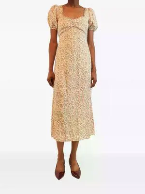 REFORMATION Floral Print Midi Dress