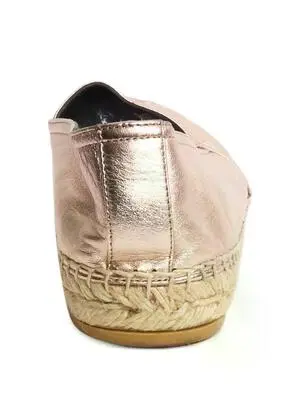 Saint Laurent Monogram Metallic Flat Espadrilles