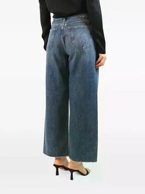 AGOLDE Mid-wash Wide Leg Jeans