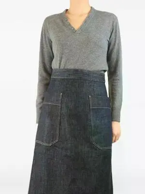 Theory Button-detail V-neck Sweater