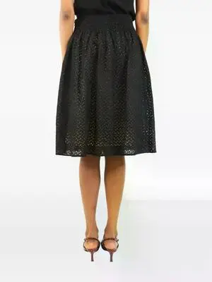 Prada Broderie Anglaise Midi Skirt