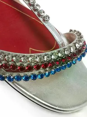 Gucci Crystal-embellished Ankle-strap Sandals