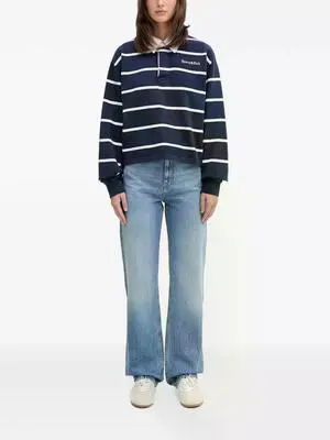 SPORTY & RICH Logo Patch Straight-leg Jeans