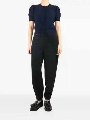 Ralph Lauren Silk Trousers With Buttoned Cuffs