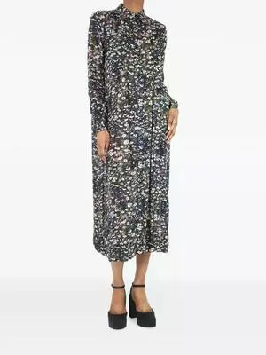 GANNI Floral Print Midi Dress