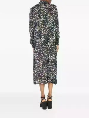 GANNI Floral Print Midi Dress