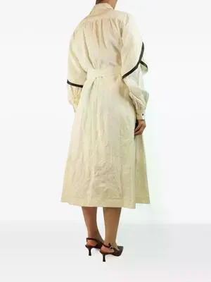 Celine Belted Shirt Maxi Dress