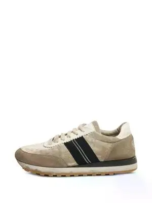 Brunello Cucinelli Suede Sneakers With Monili Chain