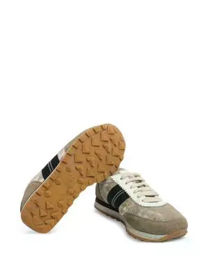 Brunello Cucinelli Suede Sneakers With Monili Chain