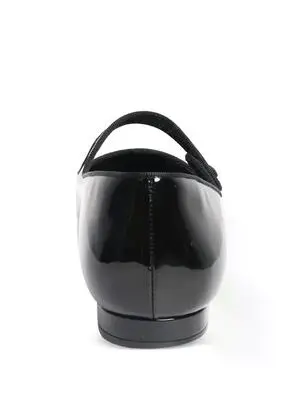 Manolo Blahnik Patent Leather Pointed Toe Flat Pumps
