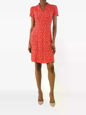 HVN Star Print Midi Dress