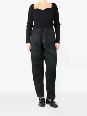 ME+EM Panelled Drawstring Track Pants - Black