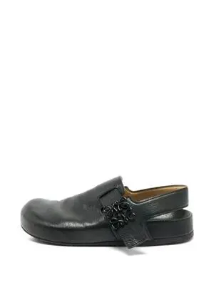 Loewe Anagram Ease Slingback Sandals - Black