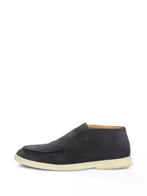 Loro Piana Open Walk Suede Loafers - Blue