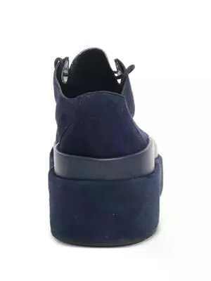 JIL SANDER Suede Platform Derby Shoes