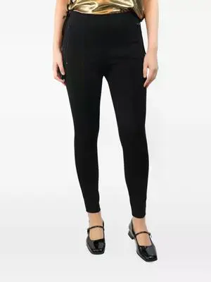 Balenciaga Elasticated Panelled Leggings - Black