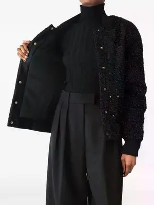 Balmain Sequin-embellished Bomber Jacket