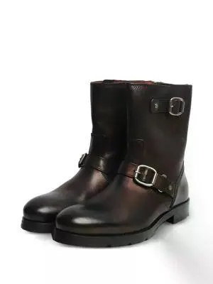 JIMMY CHOO Buckled Leather Boots