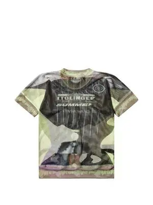 Ottolinger Graphic Print Mesh T-shirt