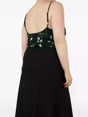 Rabanne Embroidered Lace-trim Top