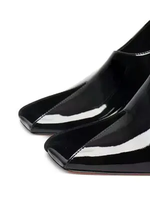 Alaïa Patent Leather Shark Ankle Strap Pumps
