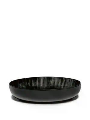 SERAX Dé Abstract-pattern Plates - Black