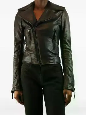 Balenciaga Leather Zip-up Jacket