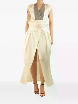 Brunello Cucinelli Monili V-neck Maxi Dress