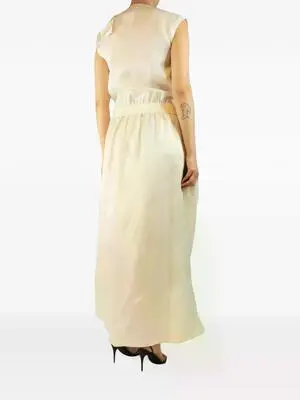 Brunello Cucinelli Monili V-neck Maxi Dress