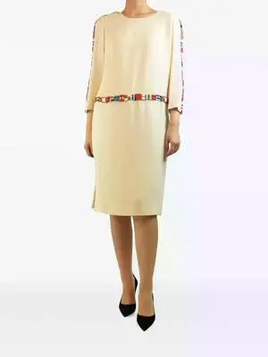 Tory Burch Beaded Silk Midi Dress