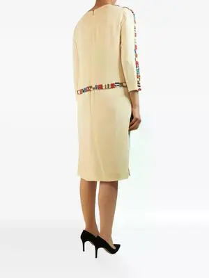 Tory Burch Beaded Silk Midi Dress