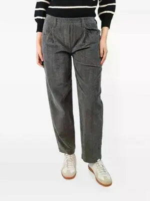 Brunello Cucinelli Corduroy Straight-leg Trousers - Grey