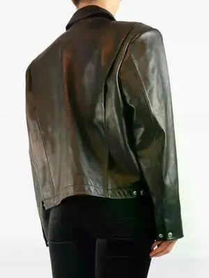 Magda Butrym Sheep Leather Zip-up Jacket