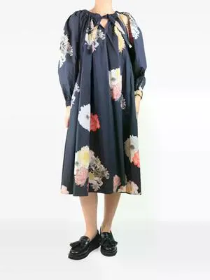 REJINA PYO Floral-print Tie-neck Dress