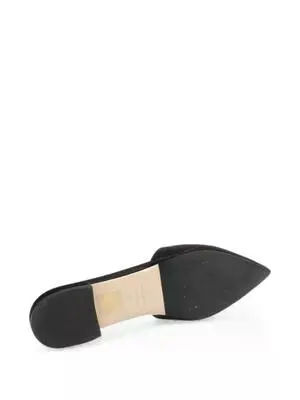 Miu Miu Crystal-embellished Pointed-toe Mules