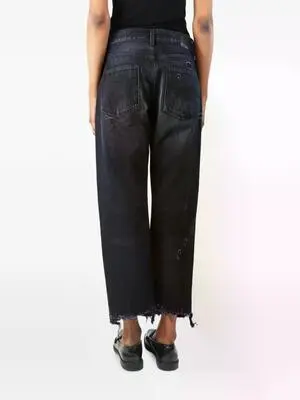 R13 Distressed Cropped Jeans