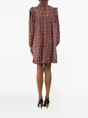 Laurence Bras Floral Print Ruffled Mini Dress