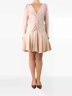 Zimmermann Ruched Satin Mini Dress - Pink