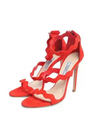 Prada Wavy-strap Stiletto Sandals