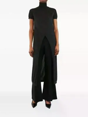 Brunello Cucinelli High-neck Split-front Top