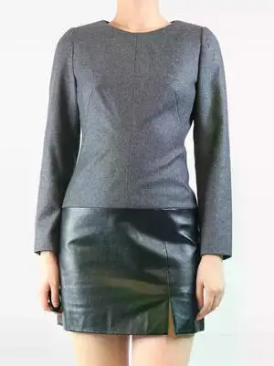 Alexander McQueen Paneled Mini Dress - Black