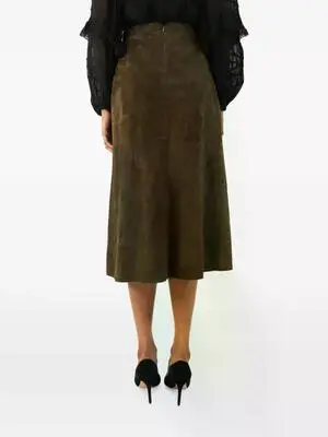 Max Mara Zip-up Midi Skirt