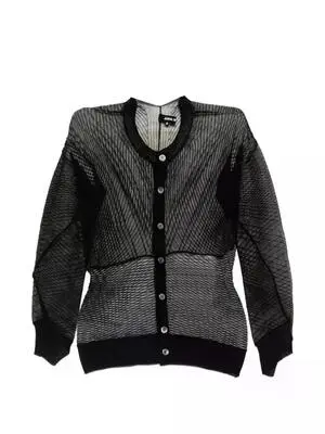 Junya Watanabe Mesh Cardigan - Black