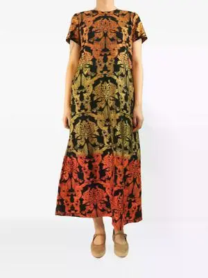 La DoubleJ Jacquard Maxi Dress - Black
