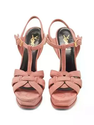 Saint Laurent Tribute Suede Sandals
