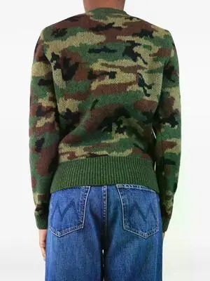 Miu Miu Camouflage Print Wool Jumper