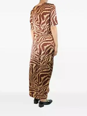 GANNI Animal-print Maxi Dress